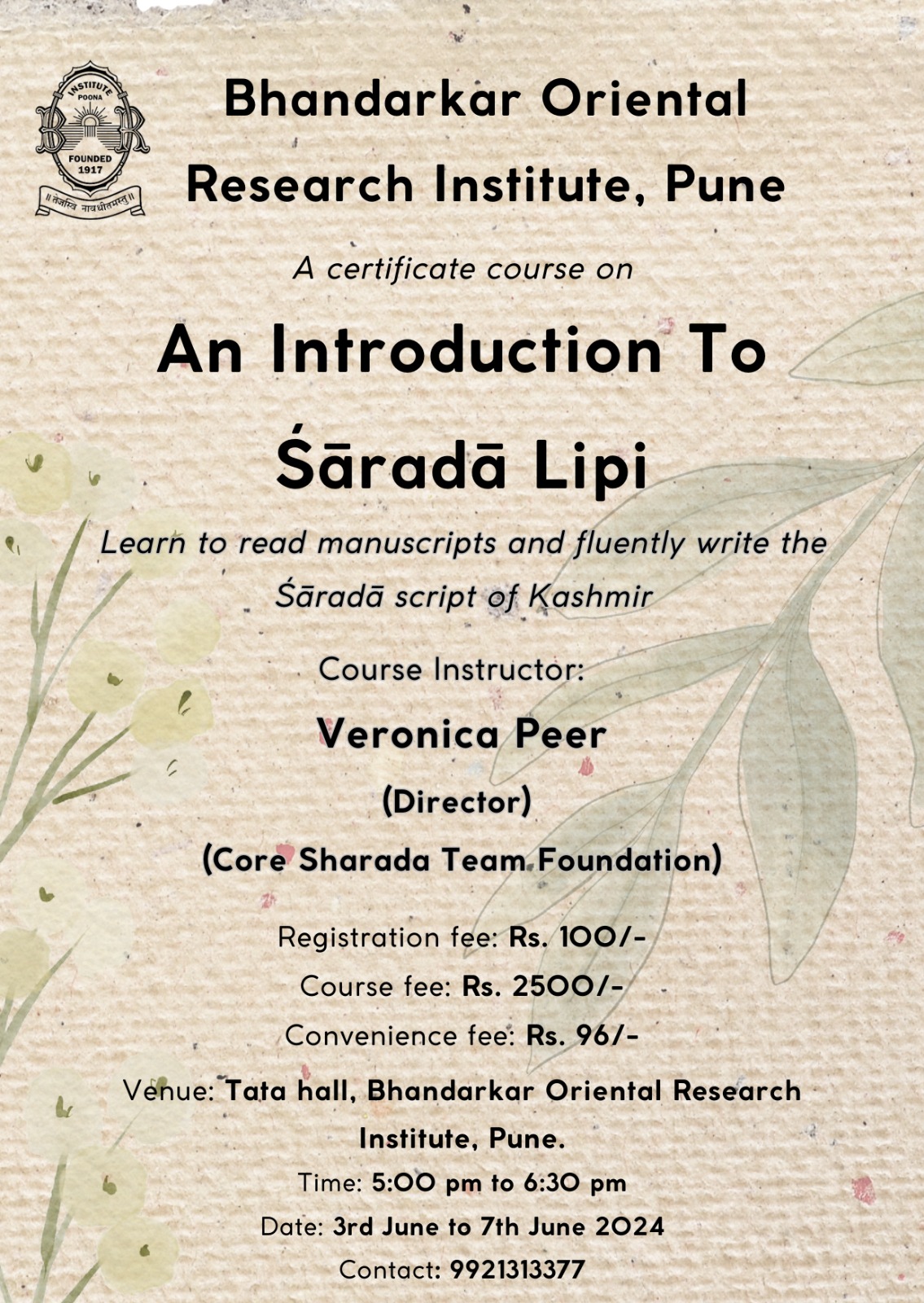 Home - Bhandarkar Oriental Research Institute, Pune